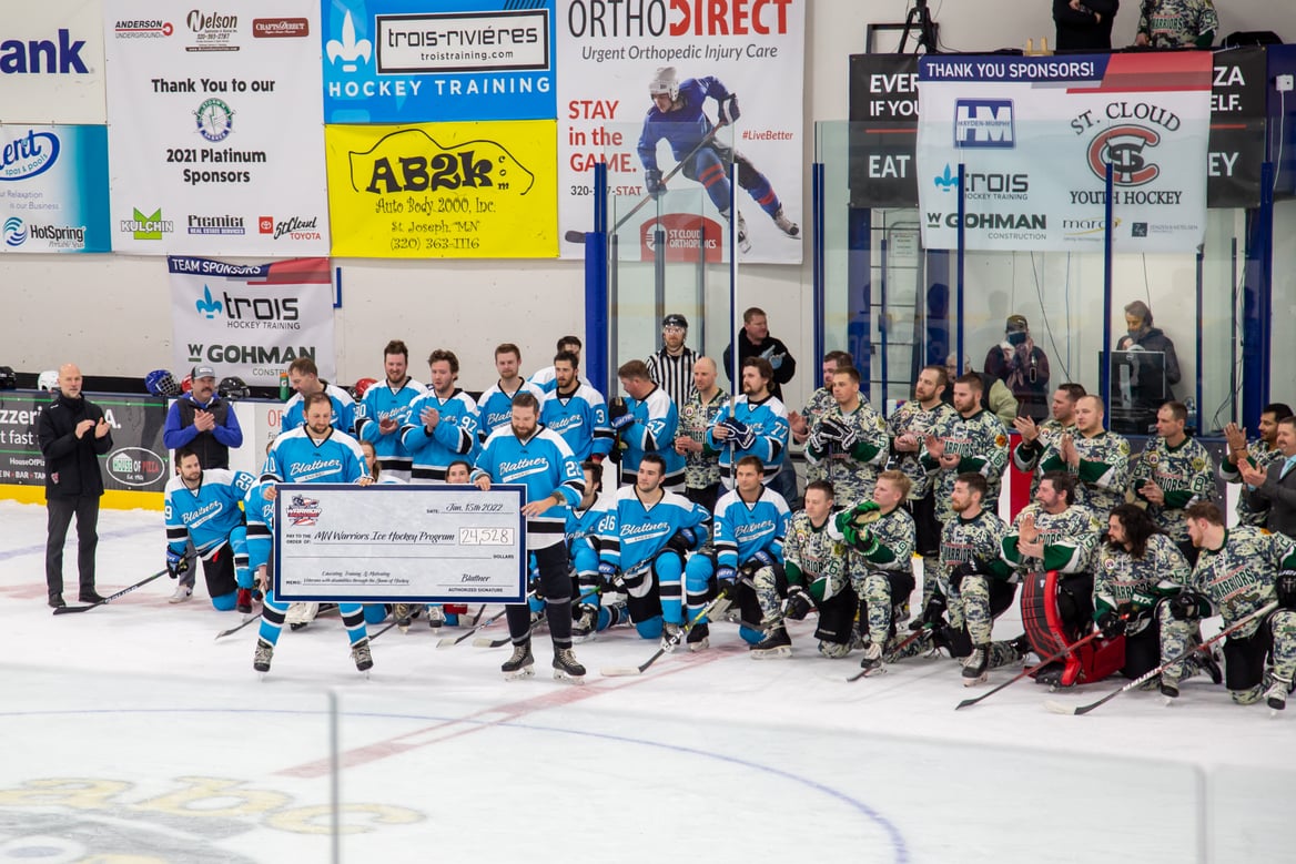 Warrior Hockey Showcase More Than A Game To Military Veterans.